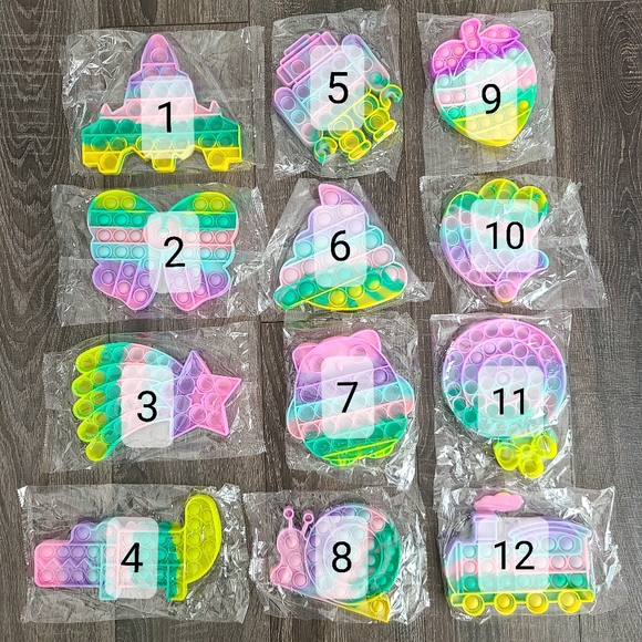 Toys | Rainbow Pastel Poppers Pop It Sensory Toy | Poshmark